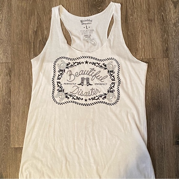 Beautiful Disaster | Tops | Bd Buckle Up Collection Racer Back Tank Top ...